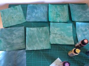 How I paint origami paper with acrylic paints - Origami Blog